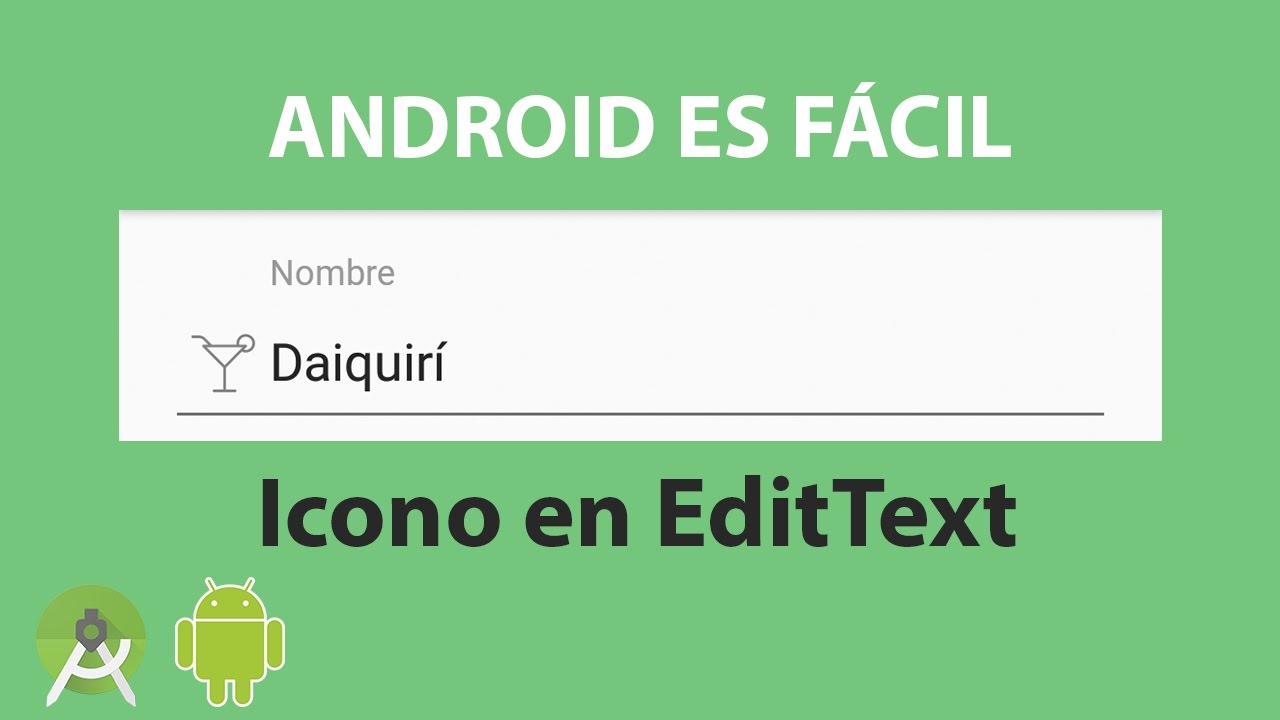 Agregar Icono a EditText en Android - YouTube