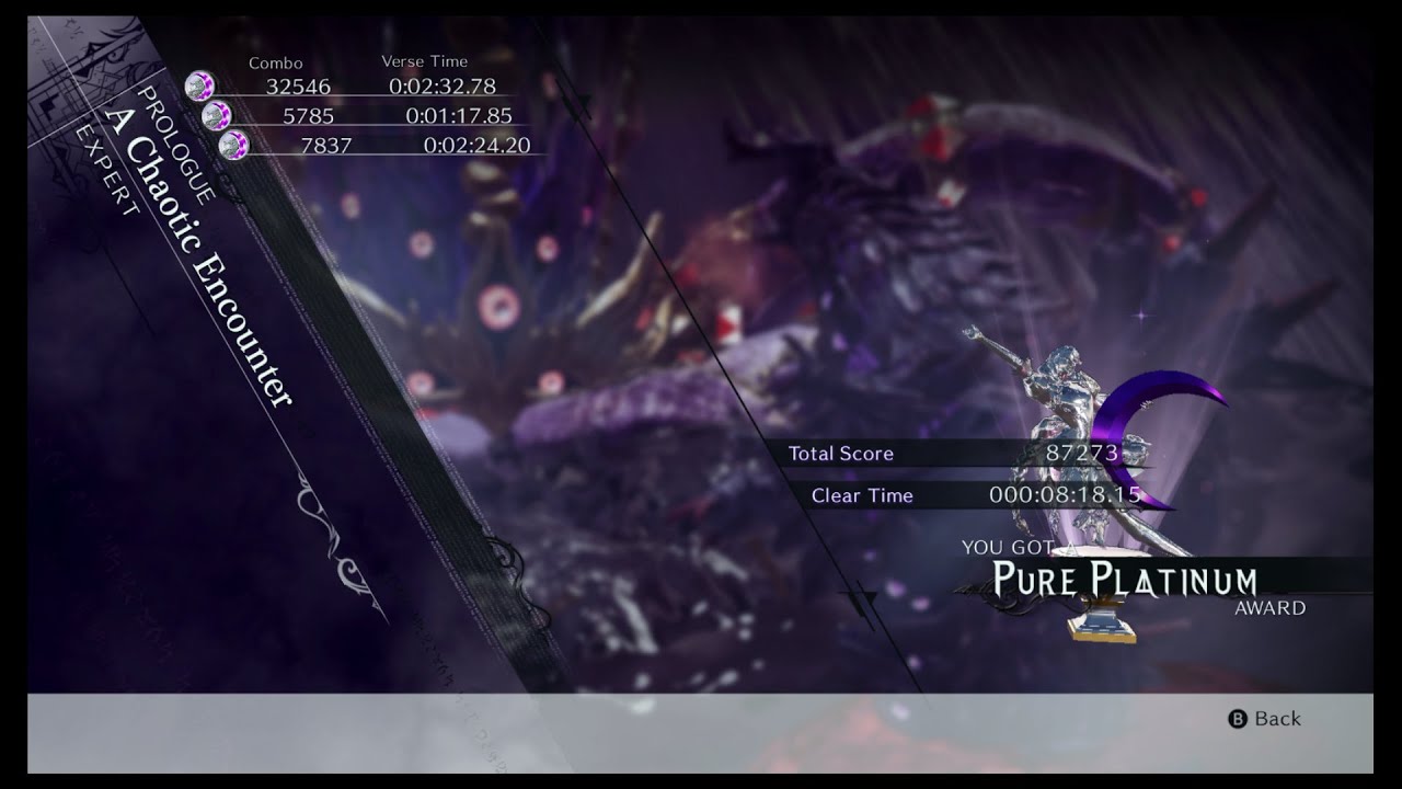Bayonetta 3 Prologue Pure Platinum Expert. 2nd Playthrough (Saves ...