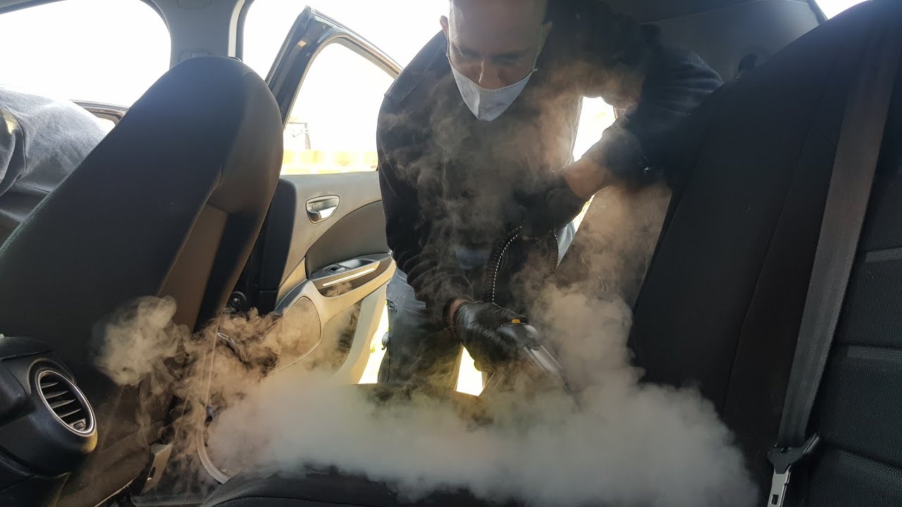LIMPIAR TAPICERÍA DE CARRO (Metodo CON VAPOR y 100% efectivo) - YouTube