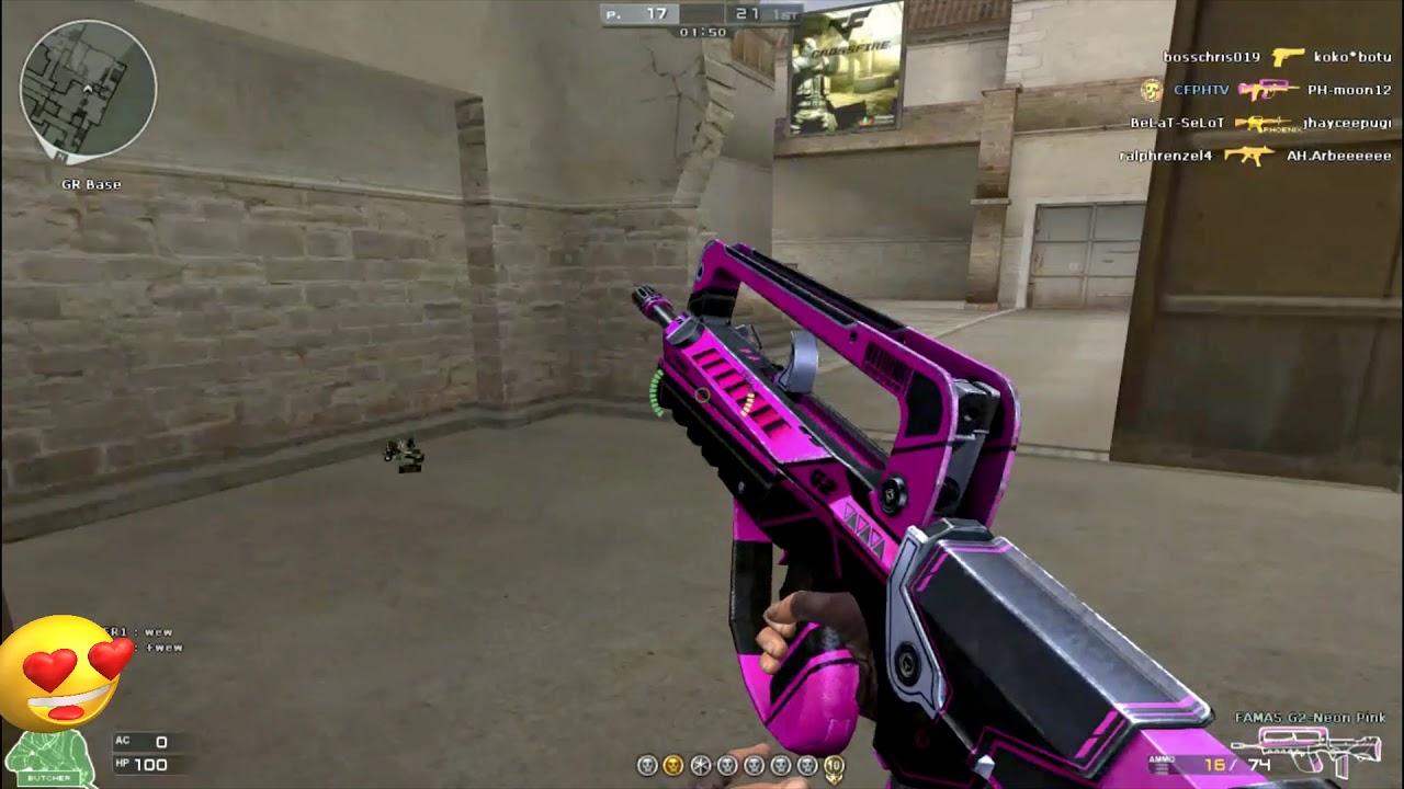 CF PH: FAMAS G2 Neon Pink (FFA Gameplay) - YouTube