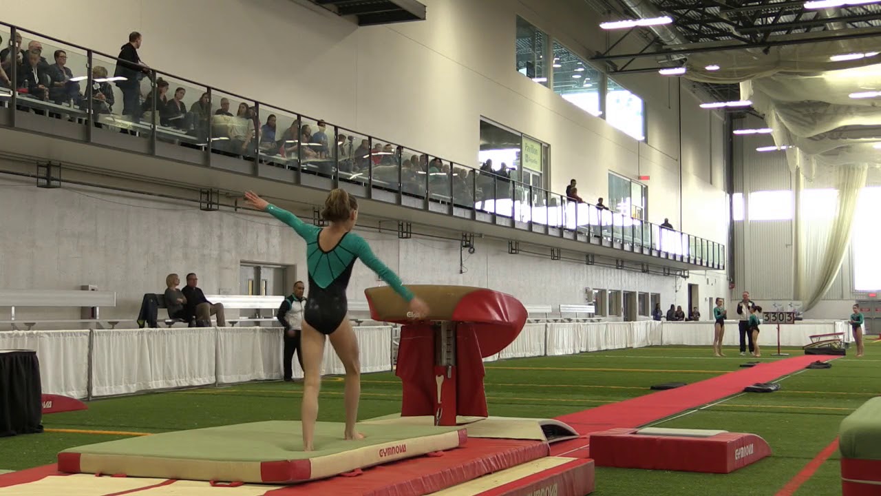 2018 04 27 Championnats Quebecois de Gymnastique Saut F 1 JO9 11 13 1 ...