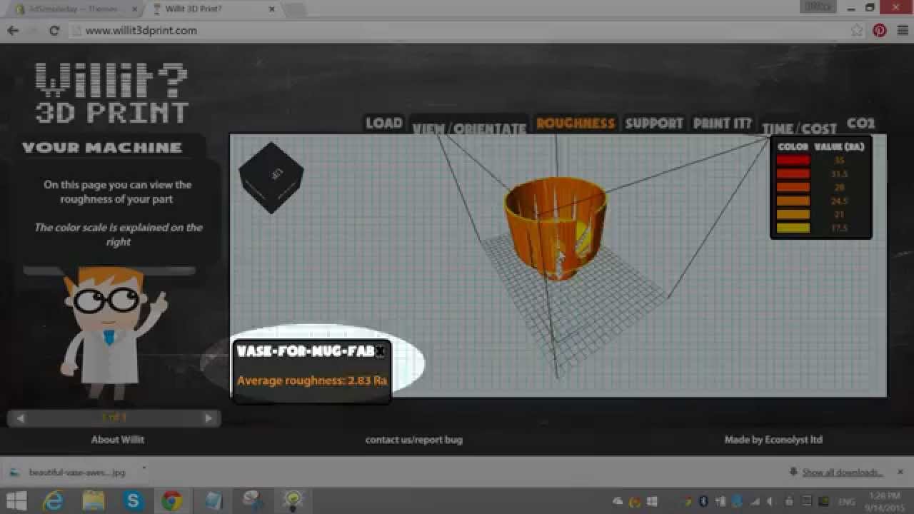 how to check the printability of 3d stl model online - YouTube