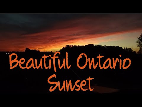 Beautiful Ontario Sunset - YouTube
