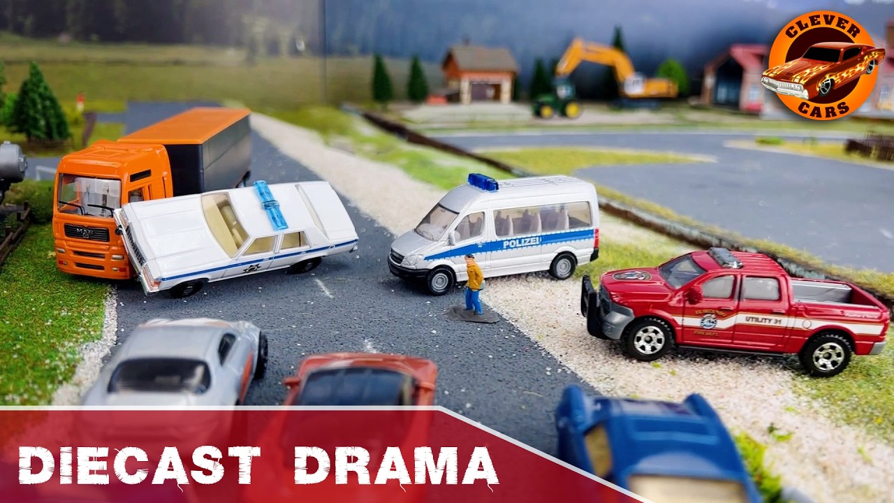 Exploring a DIY 1/64 Scale Diorama with Trucks and Model Cars - YouTube