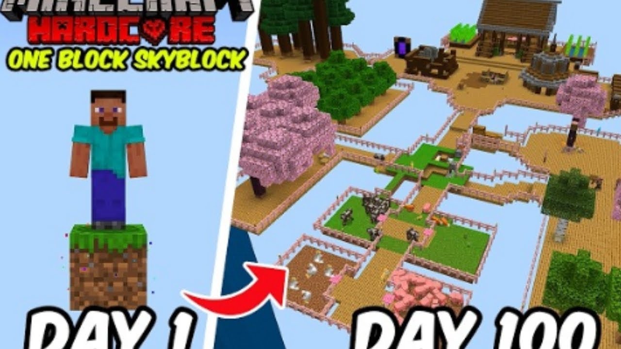 We started one block series#minecraft - YouTube