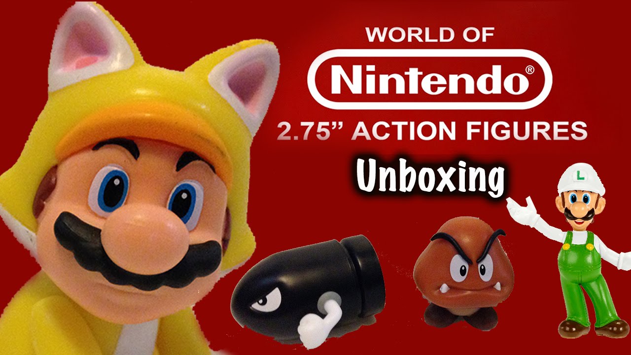 World of Nintendo Cat Mario, Fire Luigi, Goomba, Bullet Bill 3 ...