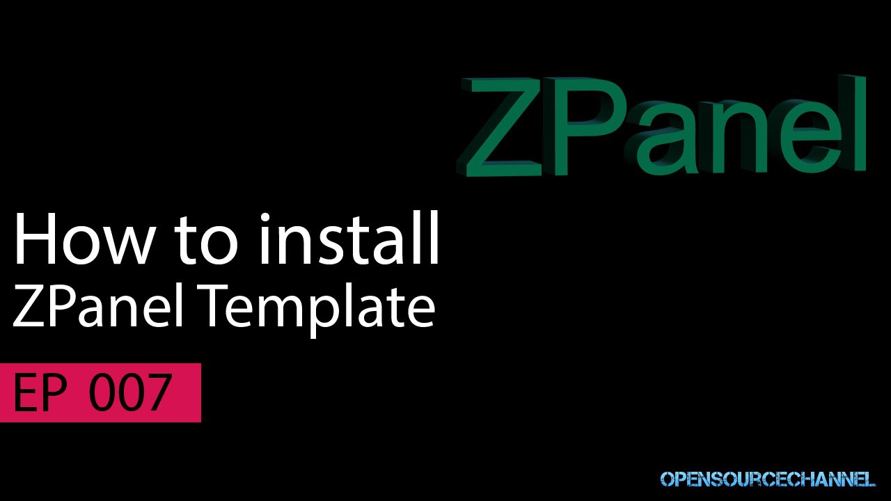 How to install a ZPanel Template - YouTube