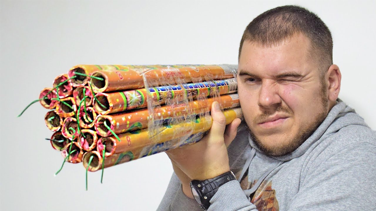 200 FIREWORKS SHOTS AT ONCE - YouTube