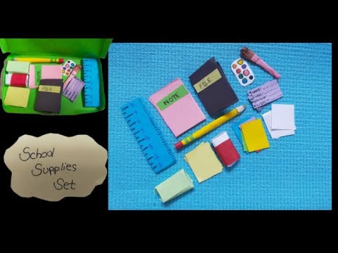 How to make 10 Easy DIY Paper School Supplies for Back to School ...