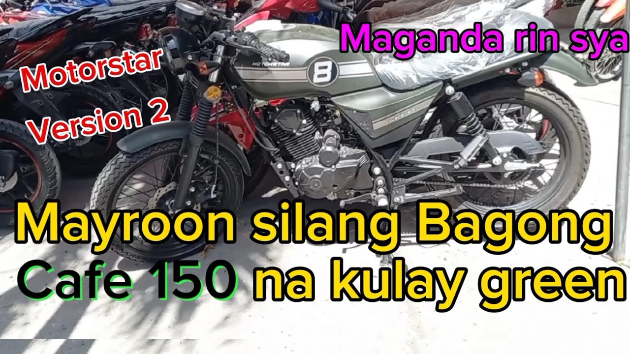 New Motorstar Cafe 150 v2 | Matte Green | Cutechen Vlogs - YouTube