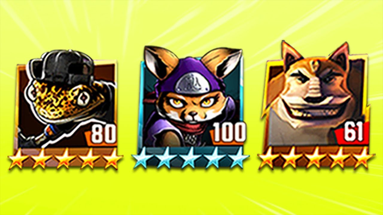 TMNT Legends Alopex, Dogpound, Mondo Gecko Trio Team - YouTube