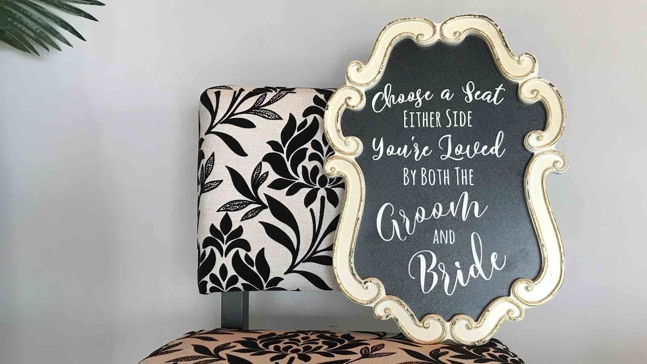 Create FDC Wall Vinyl Wedding Displays - YouTube