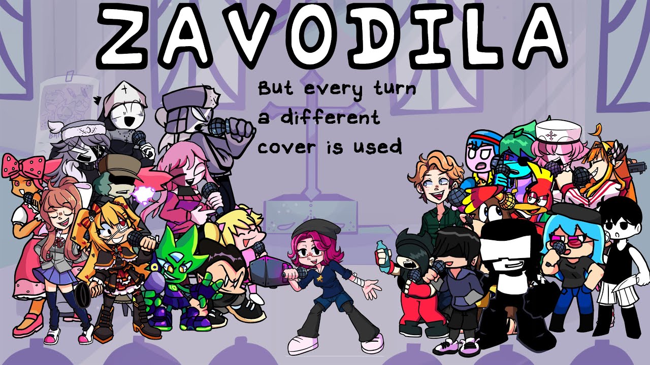Friday Night Funkin' : Zavodila but every turn a different cover is ...