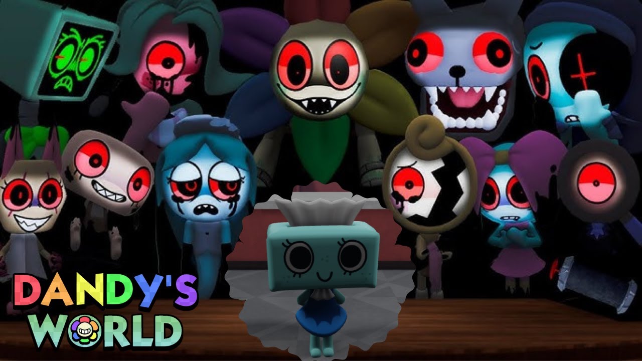 Tisha and her friends walk through the floors of Dandy's world - YouTube
