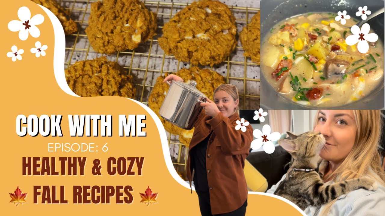 *FALL* COOK WITH ME!-Ep: 6 | Pumpkin Oat White Choc Cookies (GF ...