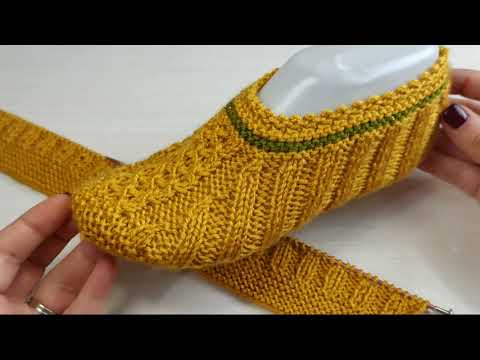 YILDIZ PATİK MODELİ YAPILIŞI / İKİ ŞİŞ KOLAY PATİK  / çeyizlik patik