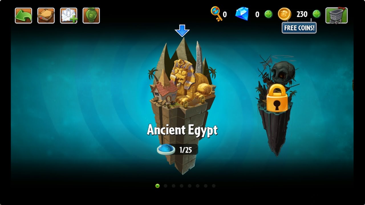 Plants Vs Zombies 2 'Ancient Egypt' [All Lvls:Day 1-25] Gameplay ...