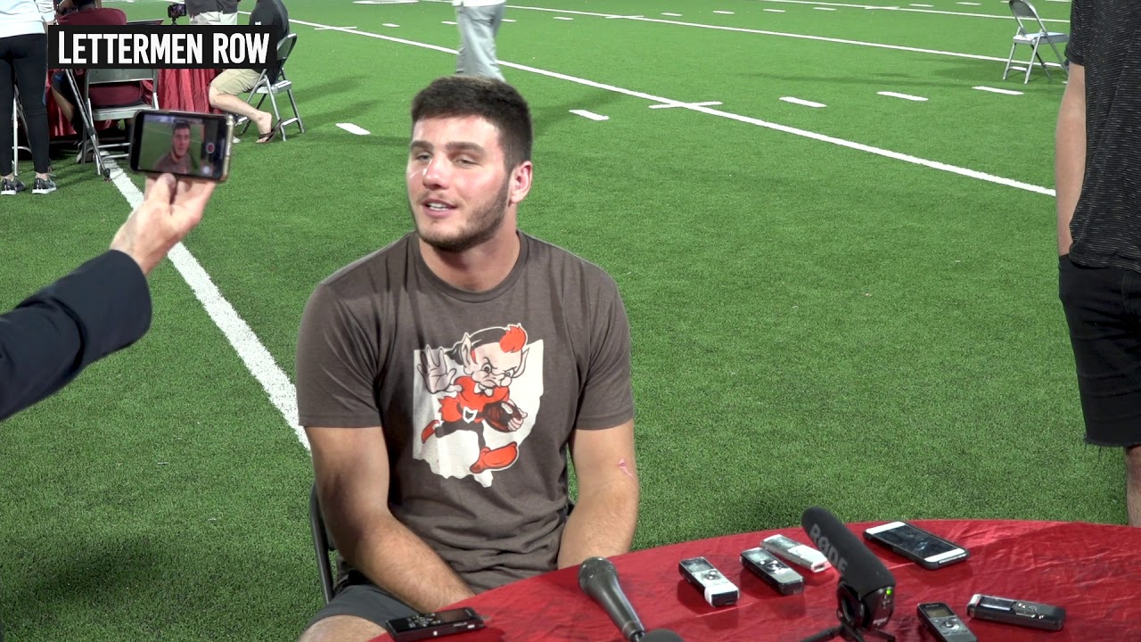 Luke Farrell: Ohio State tight end talks about position's depth - YouTube