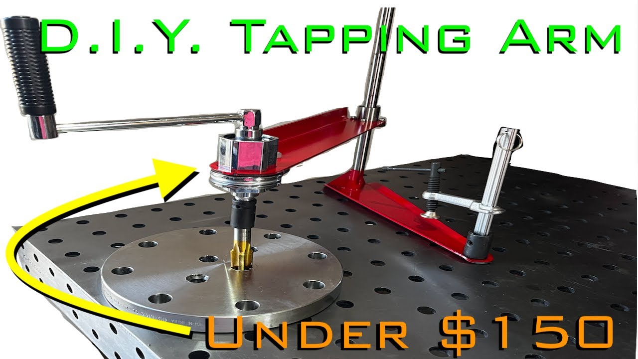 Home Made Thread Tapping Arm with Geared Head. - YouTube