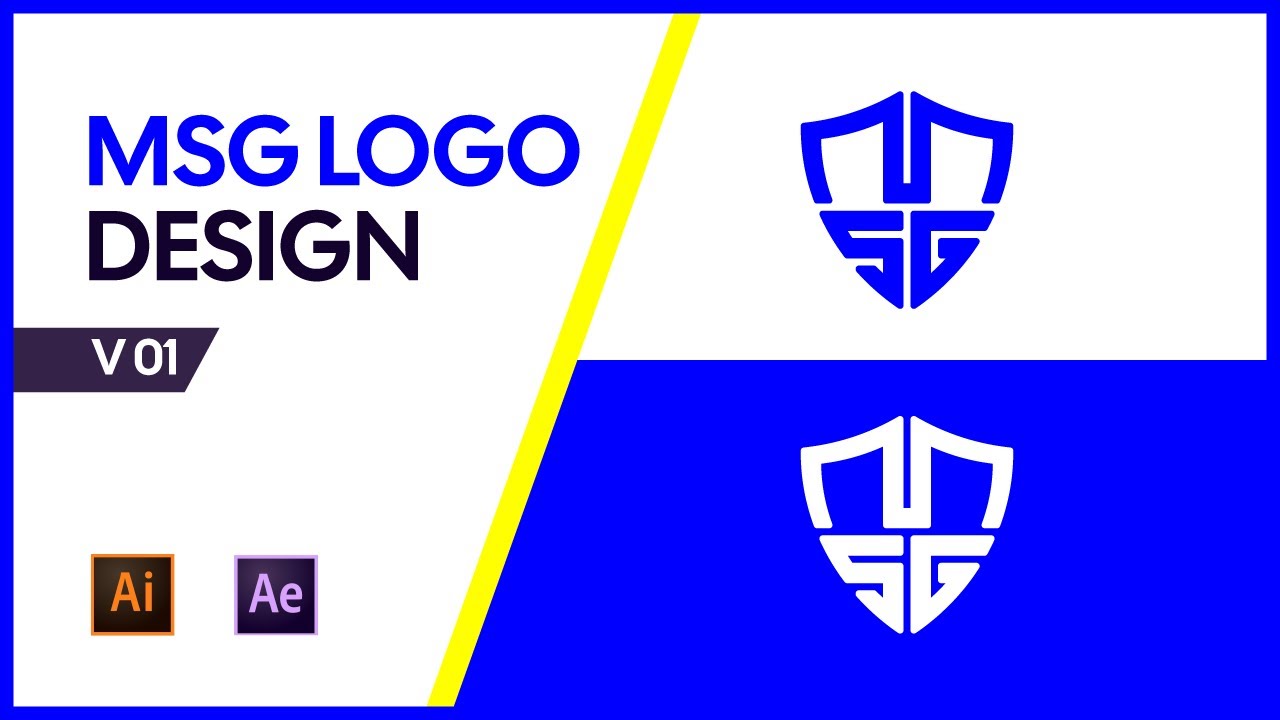 MSG Logo Design | Illustrator Logo Design Tutorial | #logo Design ...