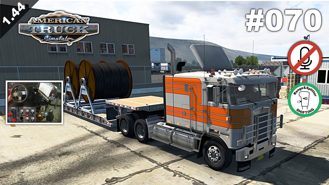 ATS | 070 | Cable Reels from Yakima to Newport| Kenworth K100e - YouTube