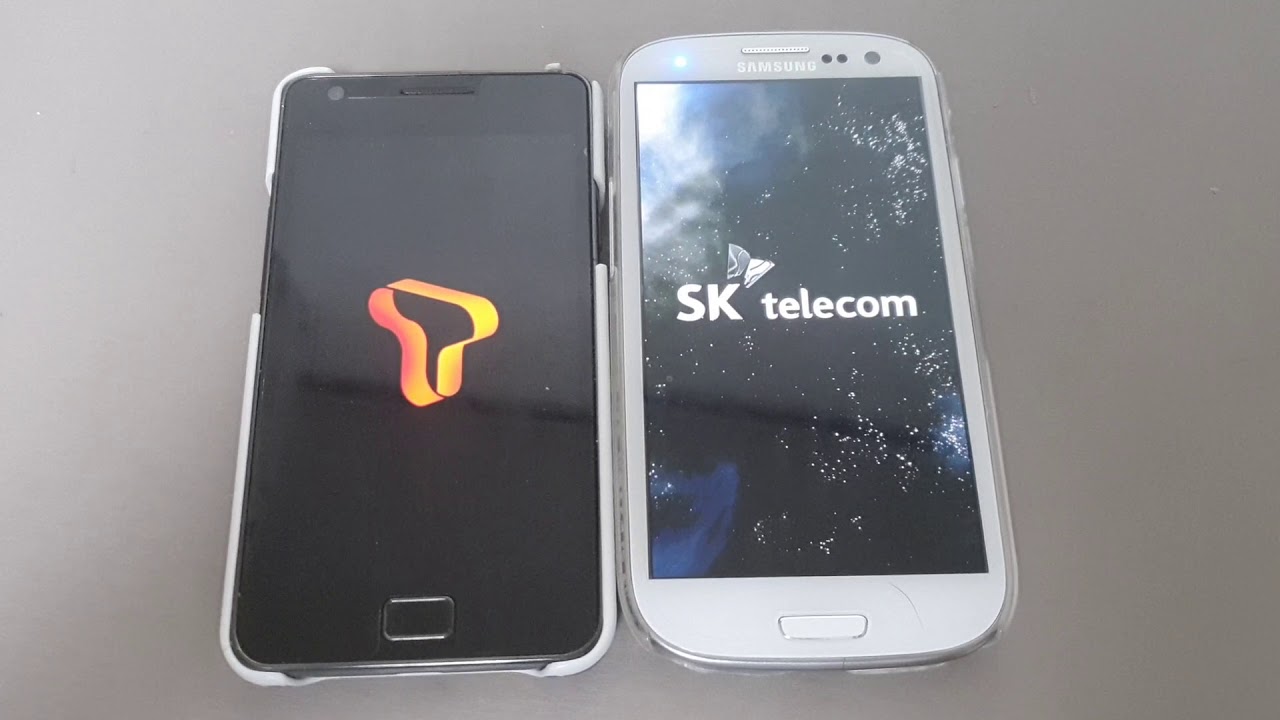 갤럭시S2 , 갤럭시S3 3G 부팅영상 - YouTube