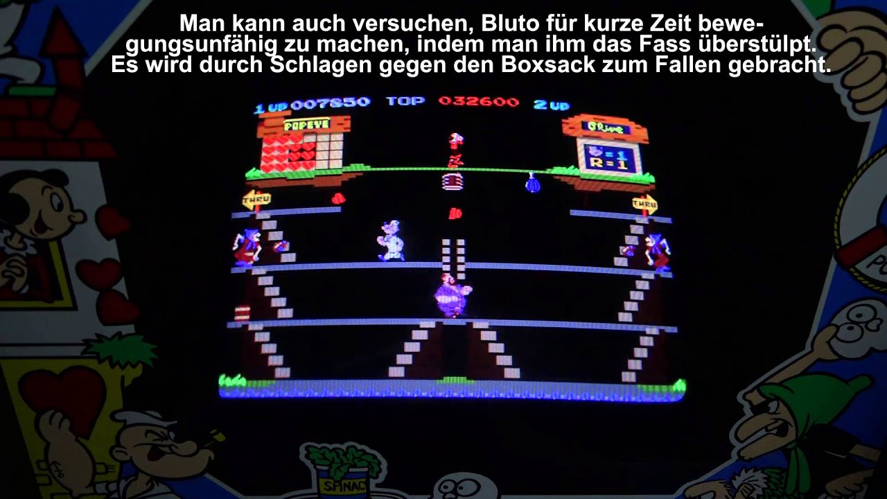 Popeye (Nintendo, 1982) Arcade Spielautomat - YouTube