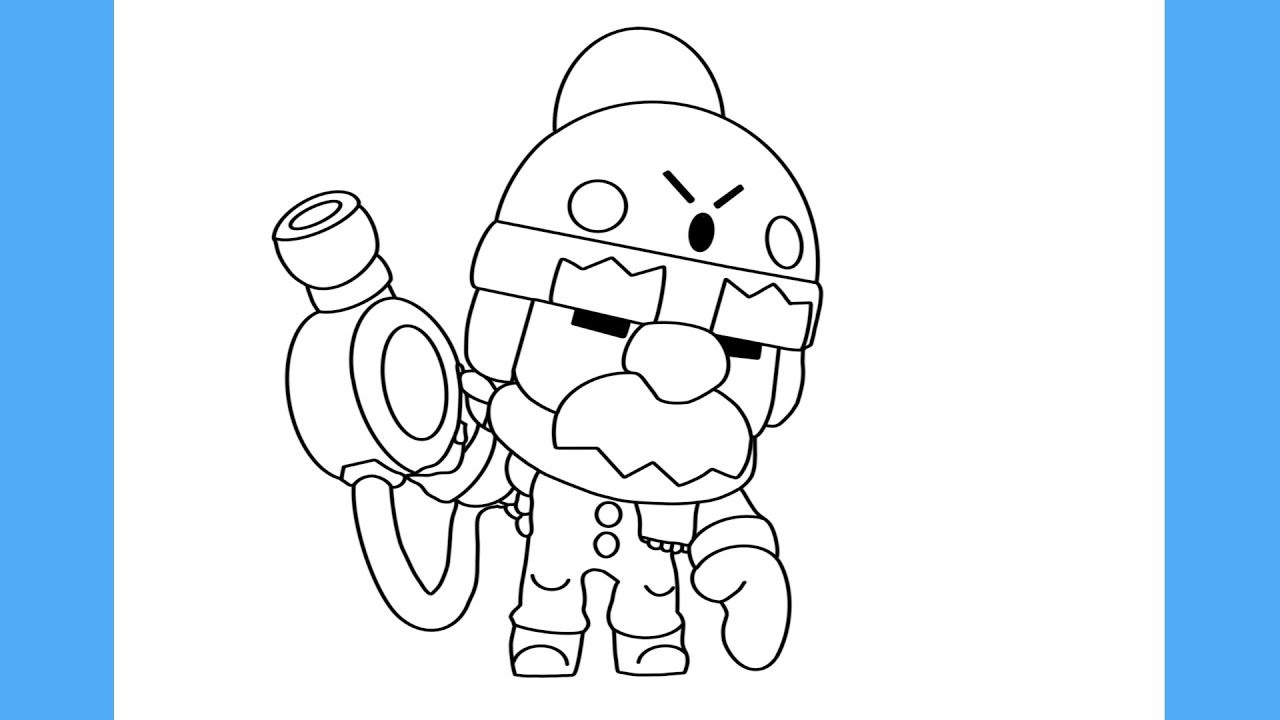 HOW TO DRAW GALE FROM BRAWL STARS - YouTube