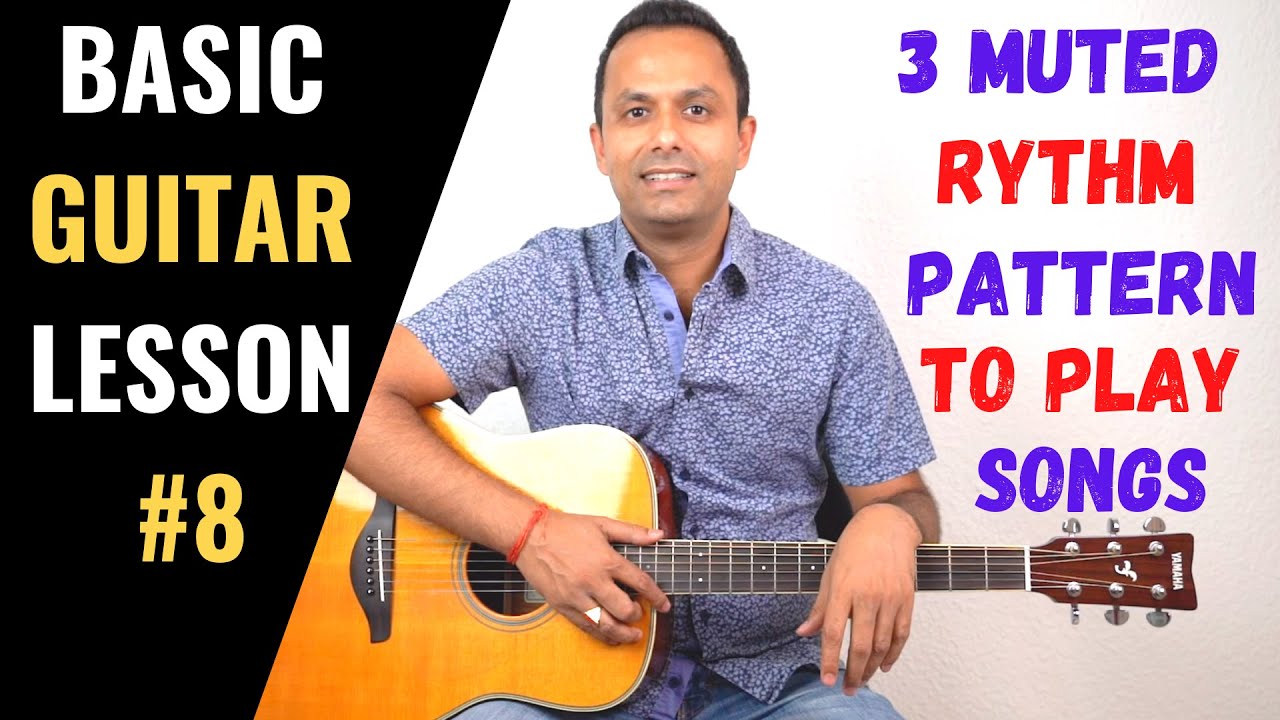 Basic Guitar Lesson 8 | Guitar Strumming Pattern for Beginners to Play ...