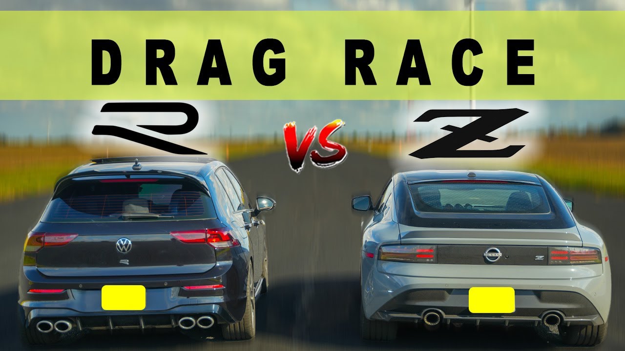 2023 Nissan Z vs 2022 VW Golf R, You Can Park the Titanic In Between ...