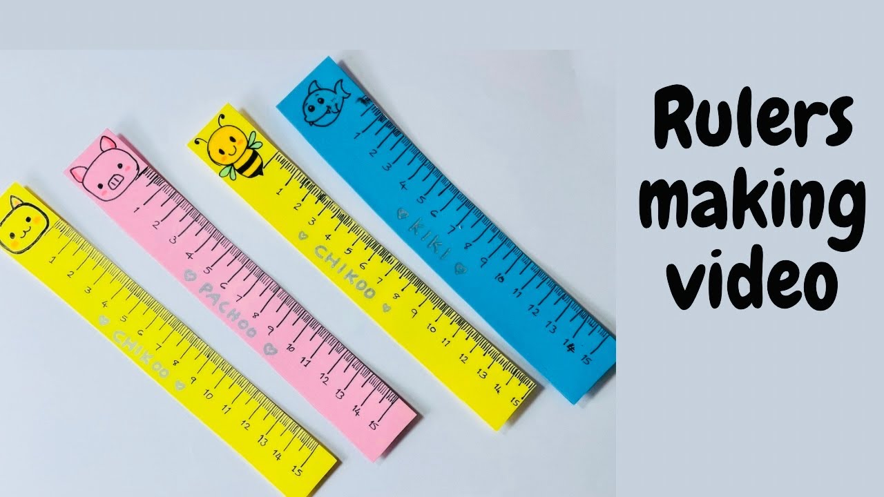 Cute rulers making video | school supplies - YouTube