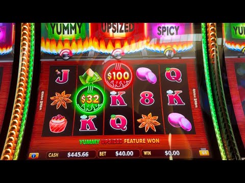 YUMMY UPSIZED JACKPOT!!! AT $40 BET BIG HOT FLAMING POTS - YouTube