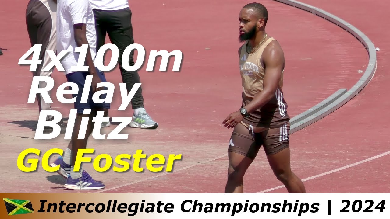 GC Foster College Blitz the Men 4x100m Relay Finals | Intercol Champs ...