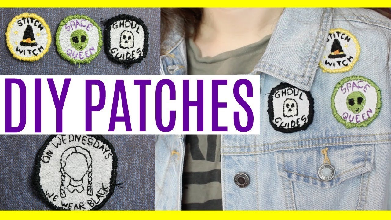 DIY Patches using stuff you already have! Perfect for jeans/jackets ...