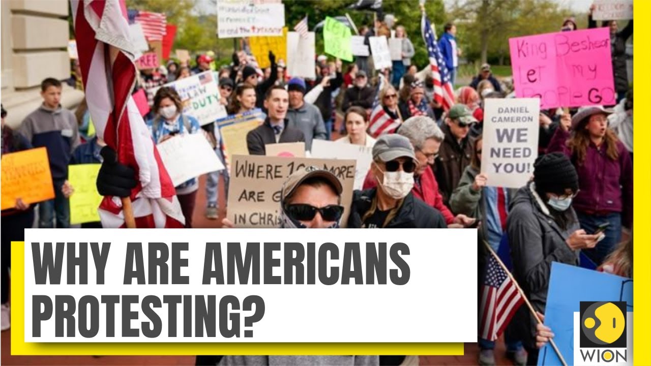 Americans take to streets against the continued lockdown | World News ...