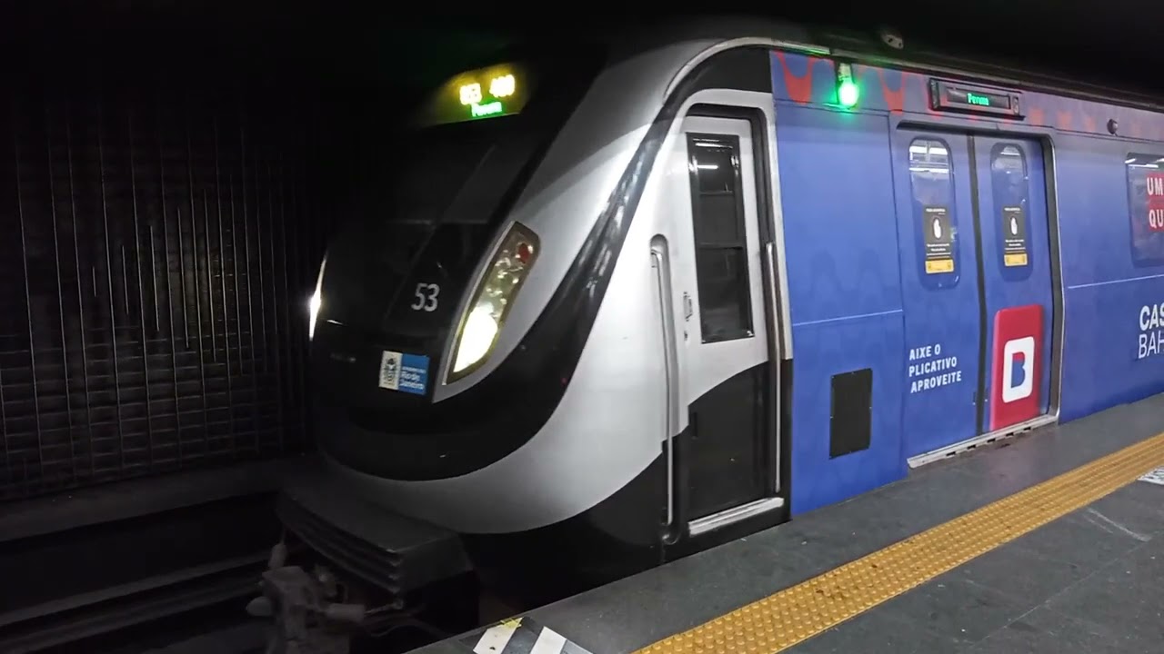 Metro Rio - 4025\4026 indo para Pavuna - Estação Central do Brasil ...