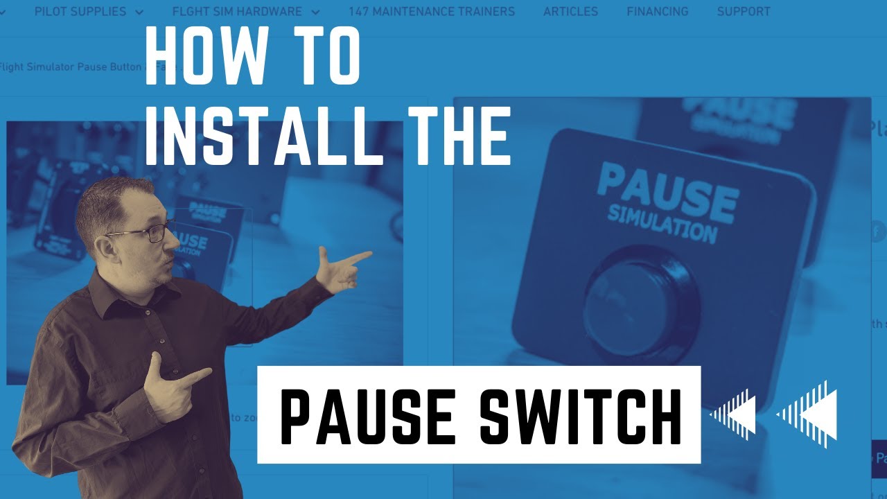 How To Install A Pause Button For Your Home Flight Simulator - YouTube