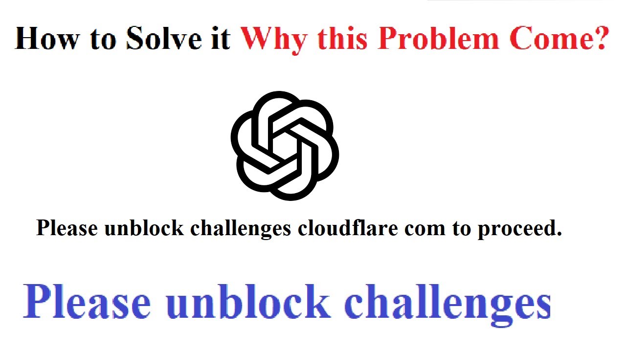 Unblock challenges cloudflare com to Proceed How can Fix this Problem - YouTube