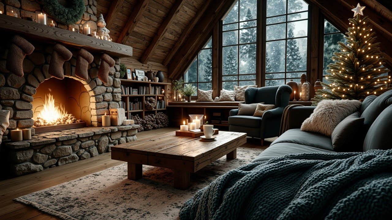 Relaxing Christmas Piano Music for a Peaceful Holiday Evening Ambiance ...
