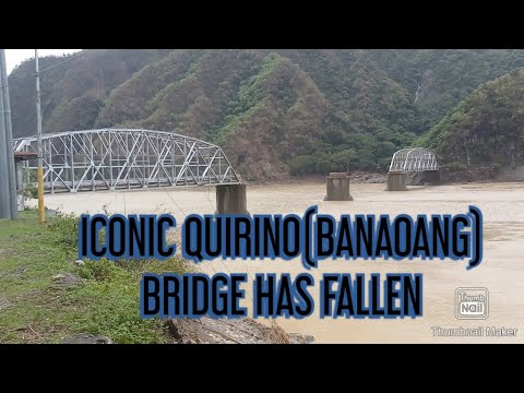 ICONIC BANAOANG BRIDGE OF ILOCOS SUR DESTROYED BY TYPHOON EGAY - YouTube