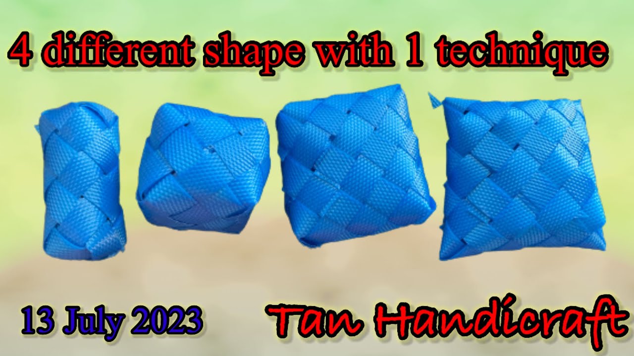 Tutorial ke 1312 - Weaving 4 different shapes with 1 technique ...