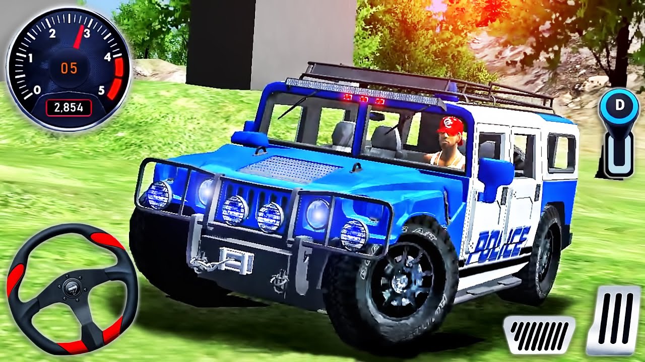 Hummer Police Car Games
