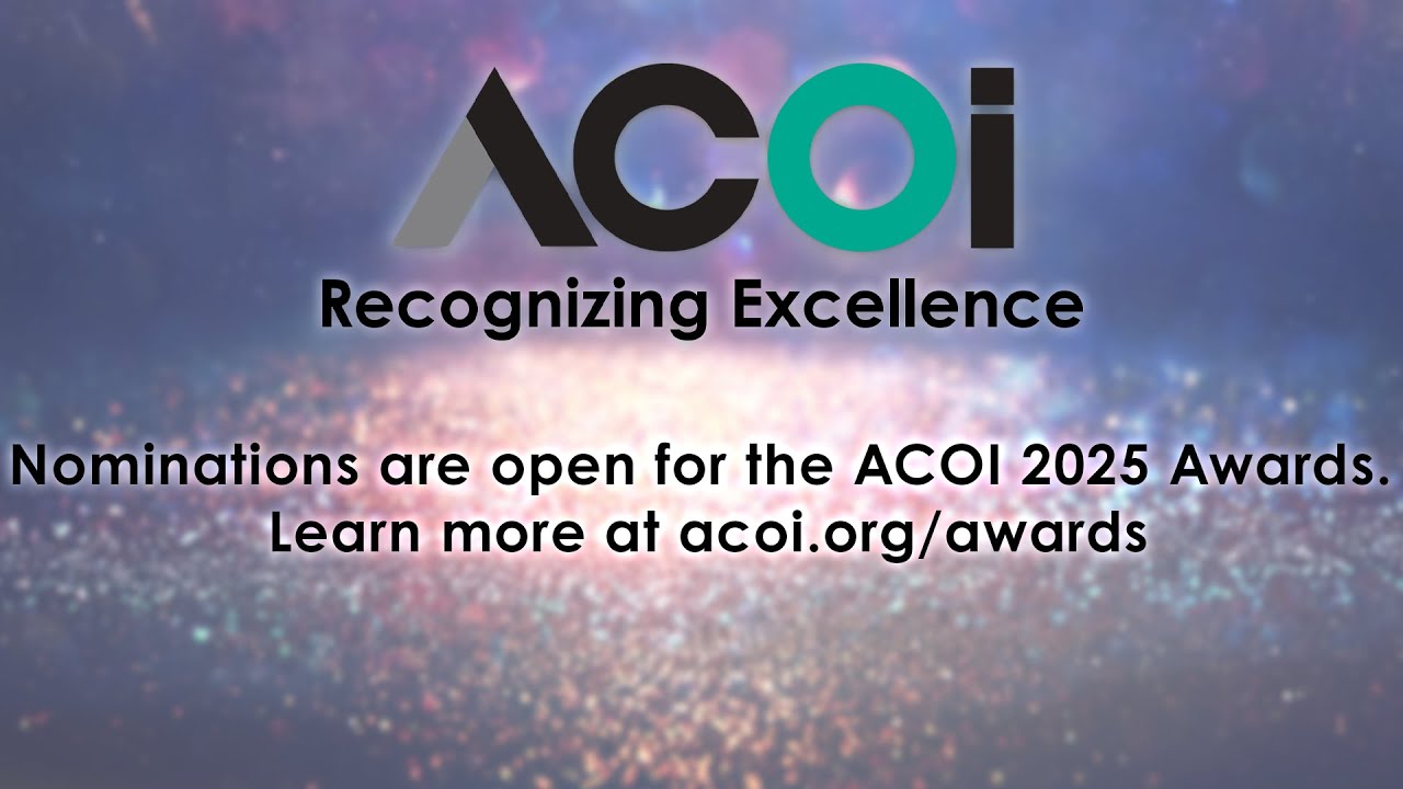 Nominations are Open for the 2025 ACOI Annual Awards - YouTube