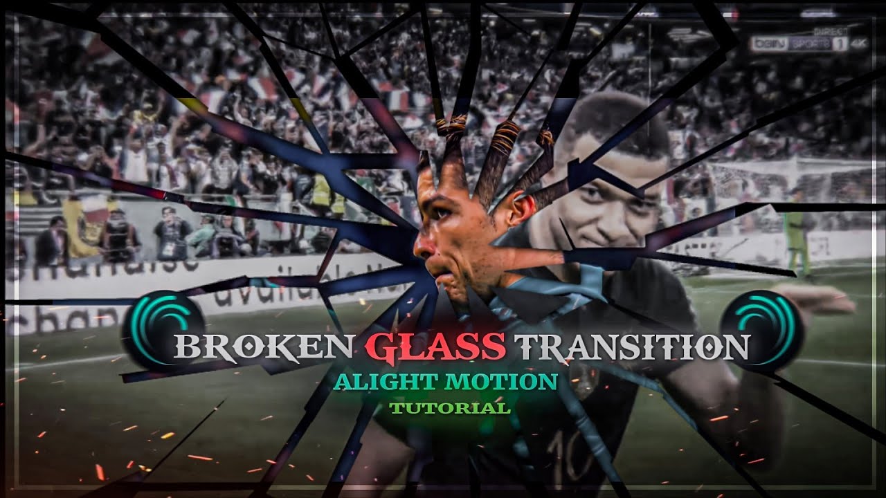 Glass breaking transition tutorial on alight motion (+Preset) - YouTube