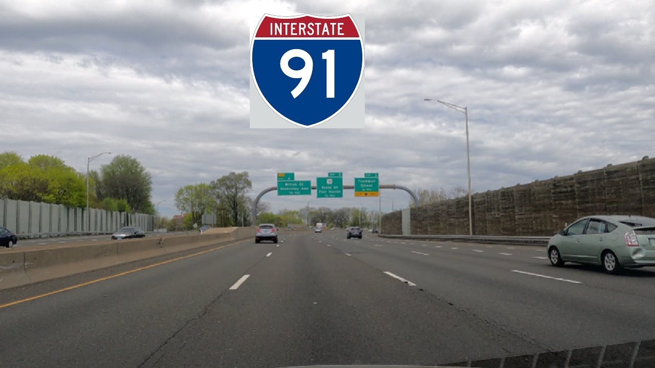 ⁴ᴷ⁶⁰ Driving Interstate 91 from New Haven, CT to North Haven, CT - YouTube