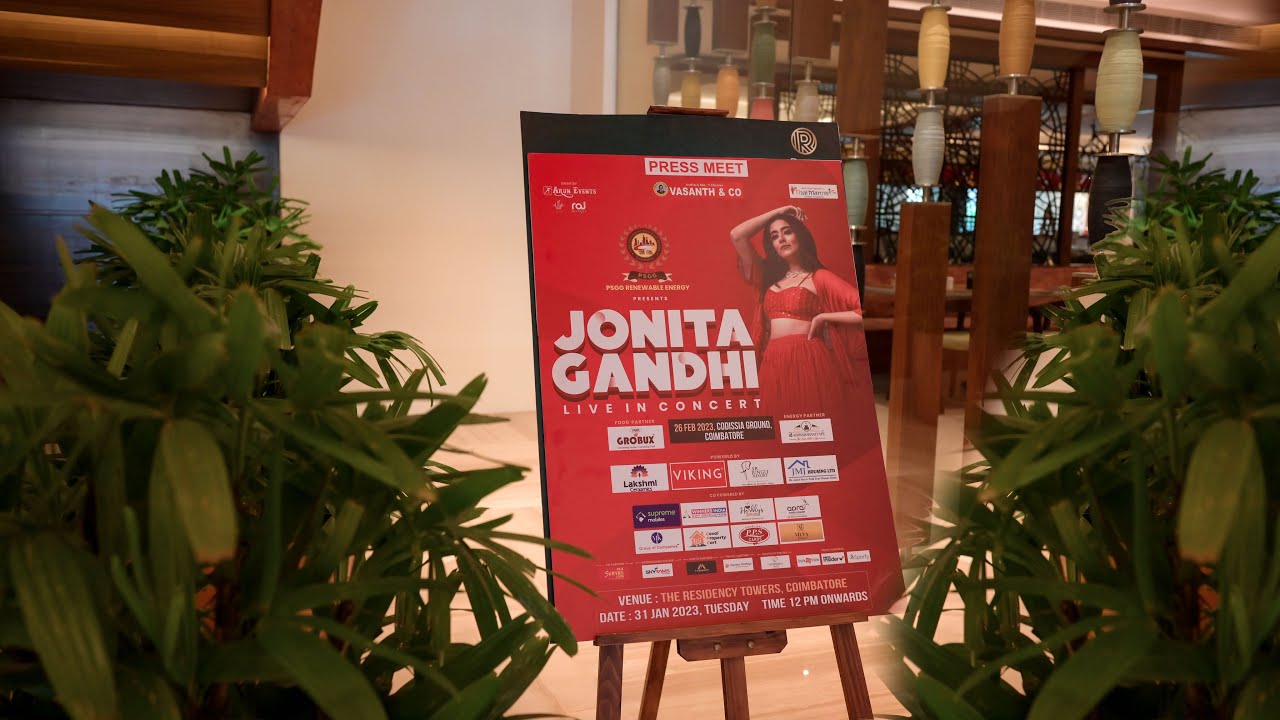 JONITA GANDHI Press Meet - Live In Concert | FEB 26 2023 | Codissia ...