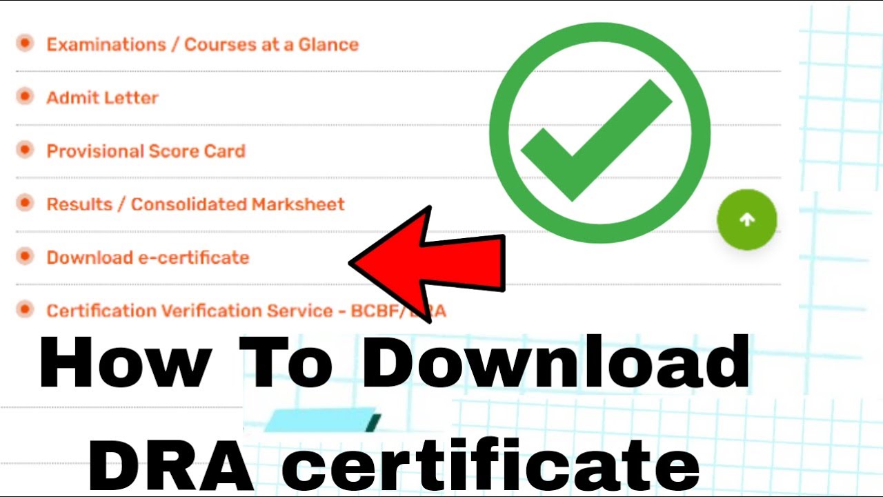 How to download dra certificate - YouTube