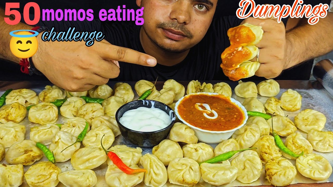 OHH NO _Unlimited Chicken Momos eating, Momo Eating Challenge, Eating ...
