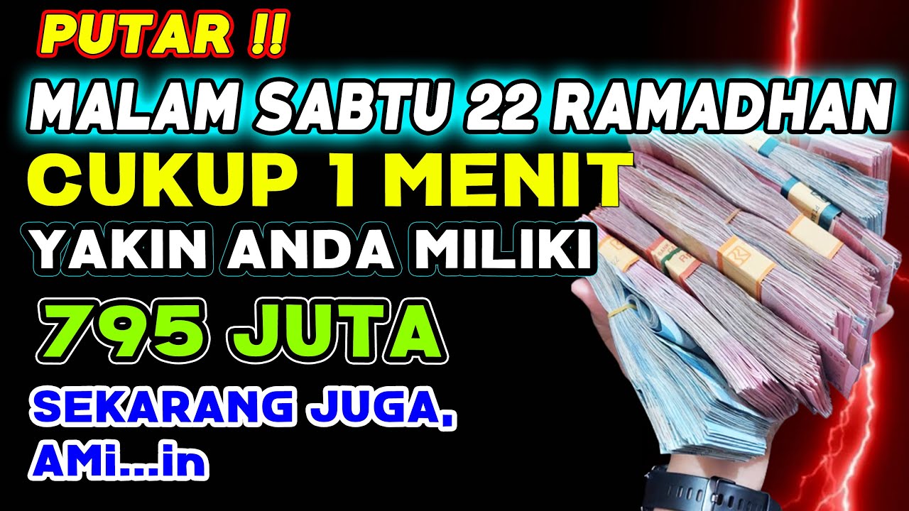 HANYA MALAM INI Dzikir Mustajab Malam Sabtu 22 Ramadhan Berkah ...