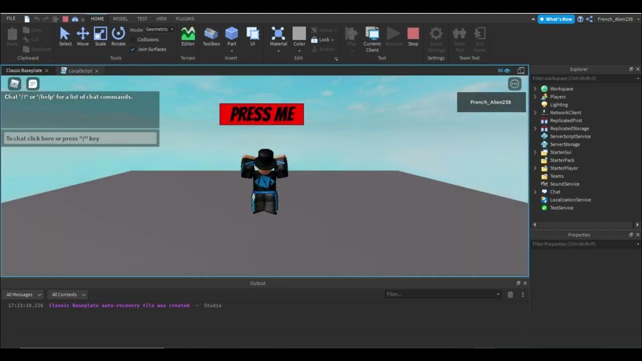 How to Script a Button Gui In Roblox Studio 2022! - YouTube